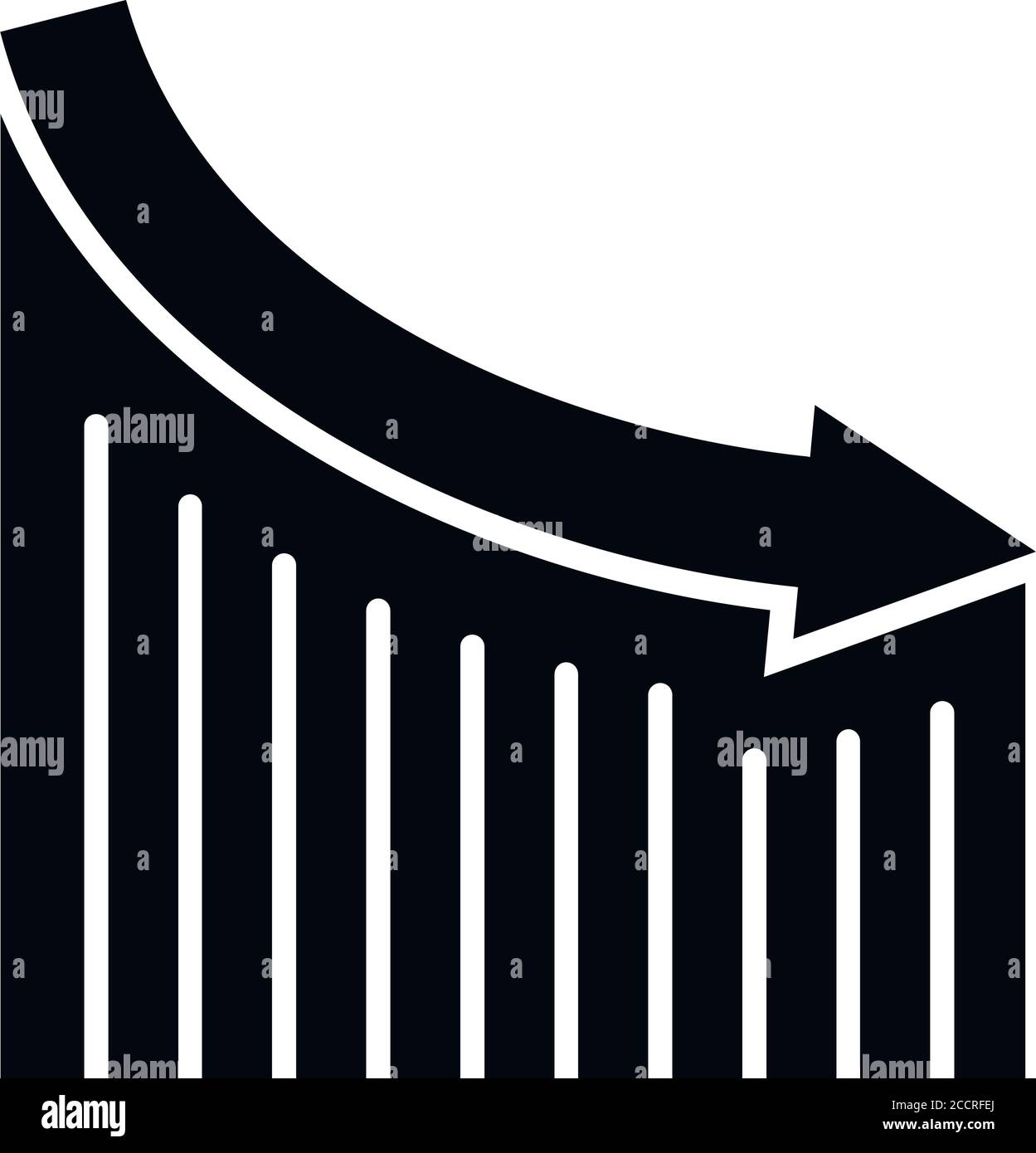 Regression analysis icon. Simple illustration of regression analysis ...