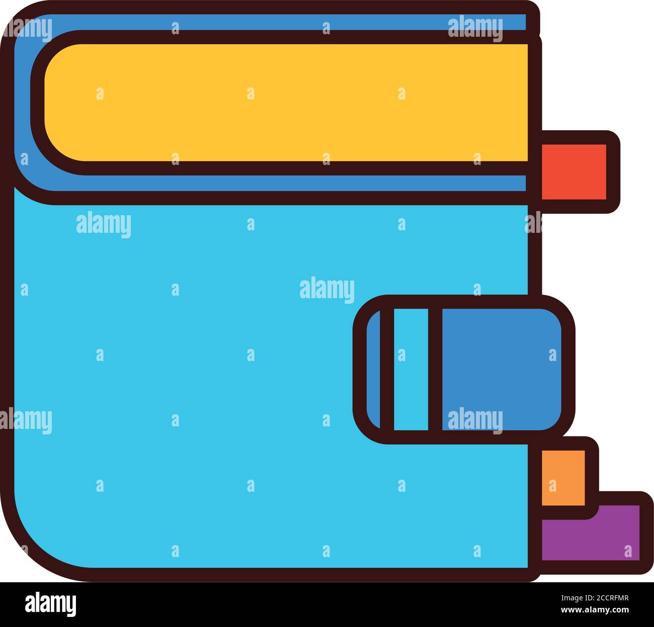 directory book line and fill style icon vector illustration design ...