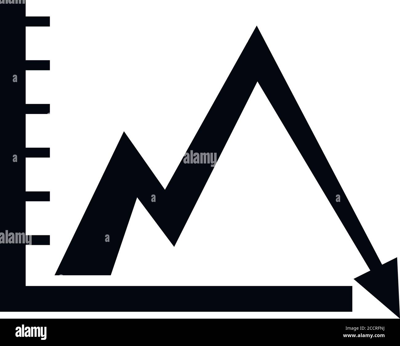 Regression icon. Simple illustration of regression vector icon for web ...
