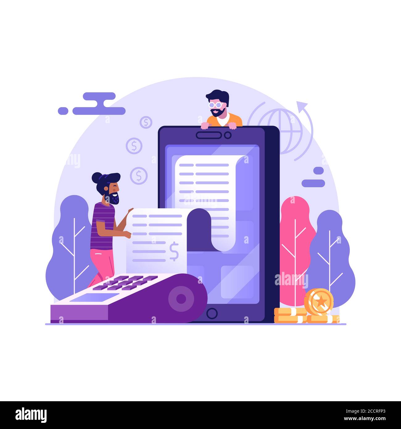 Online check in Stock Vector Images - Alamy