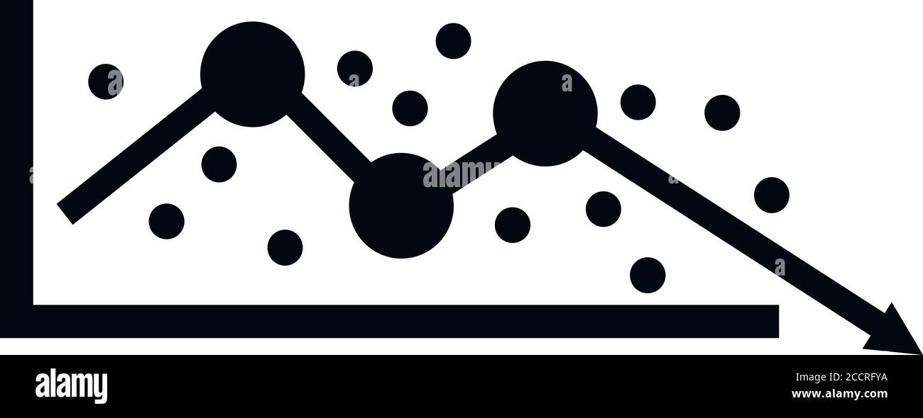 Regression Data Icon Simple Illustration Of Regression Data Vector Icon For Web Design Isolated