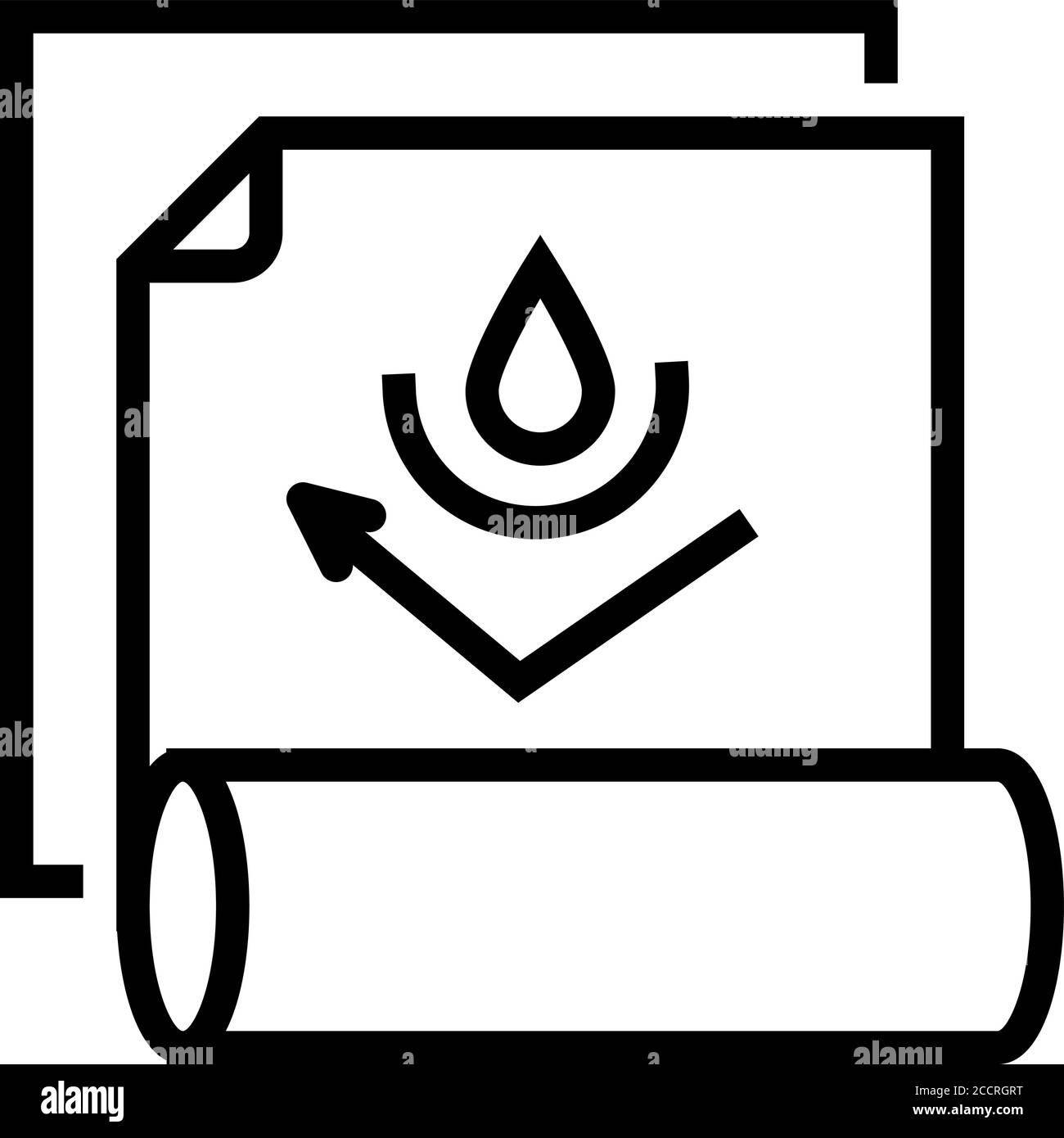 waterproof layer line icon vector illustration Stock Vector Image & Art ...