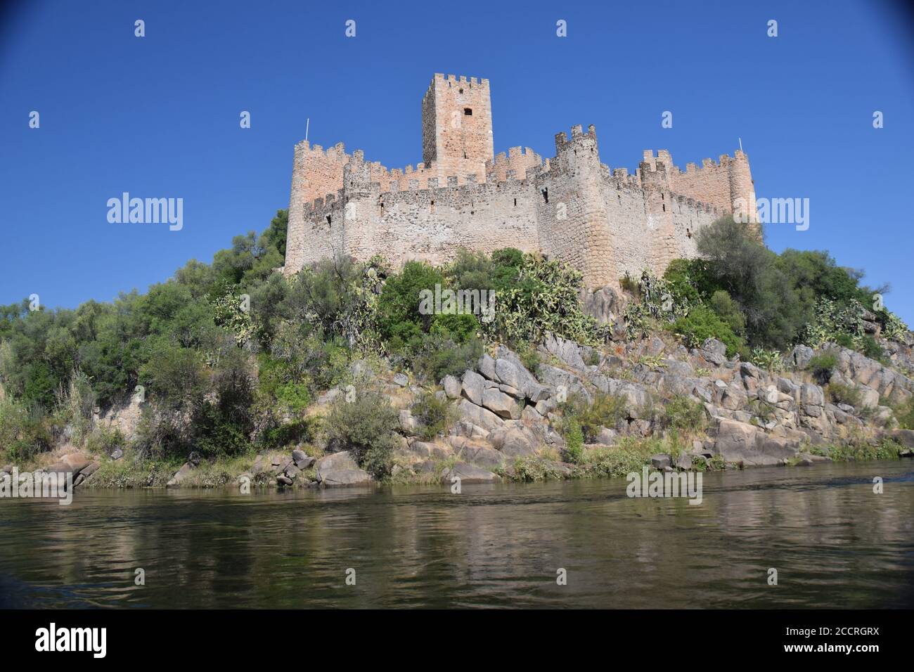 view of Portuguese castle historical constructions history of Portugal ...