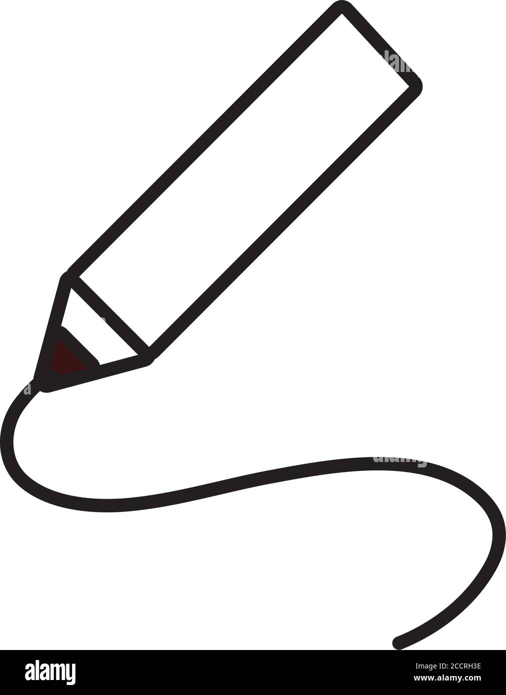 pencil writing line style icon vector illustration design Stock Vector ...