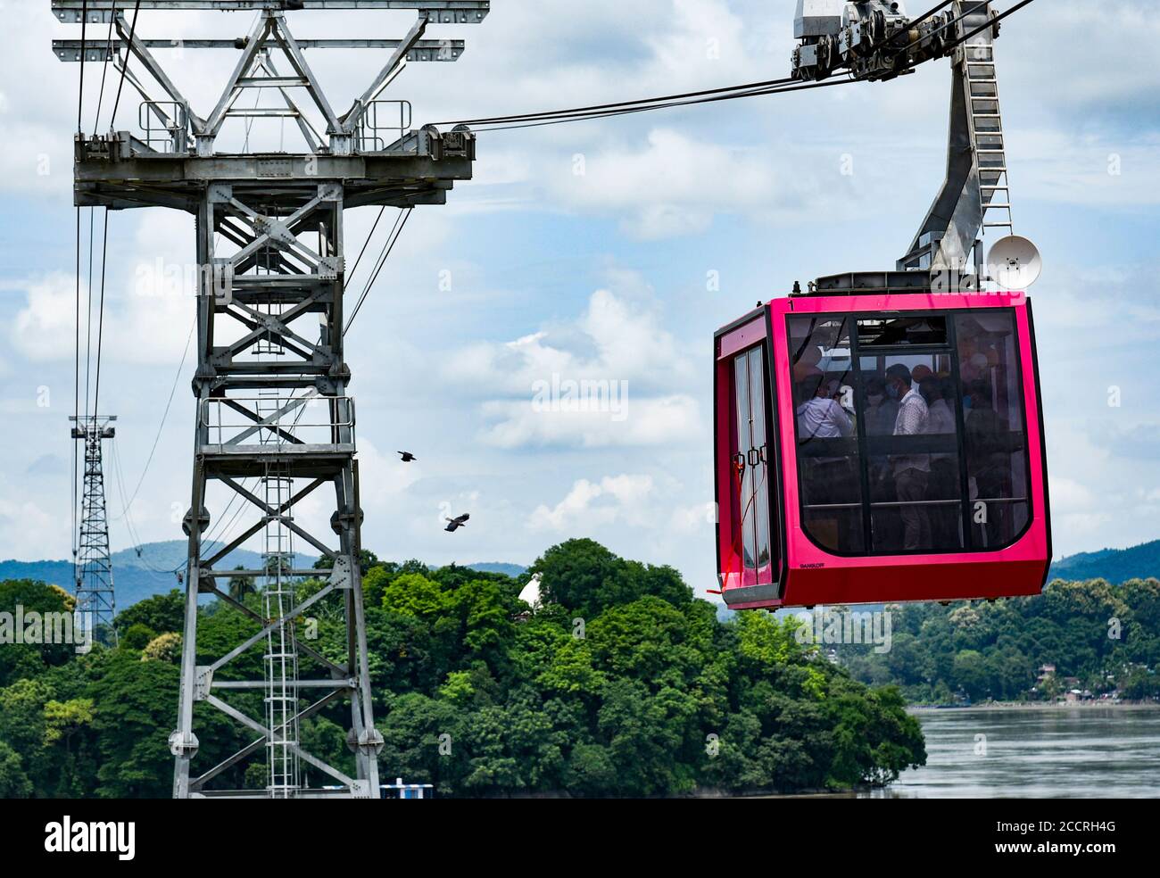 Indias longest river ropeway hi-res stock photography and images - Alamy