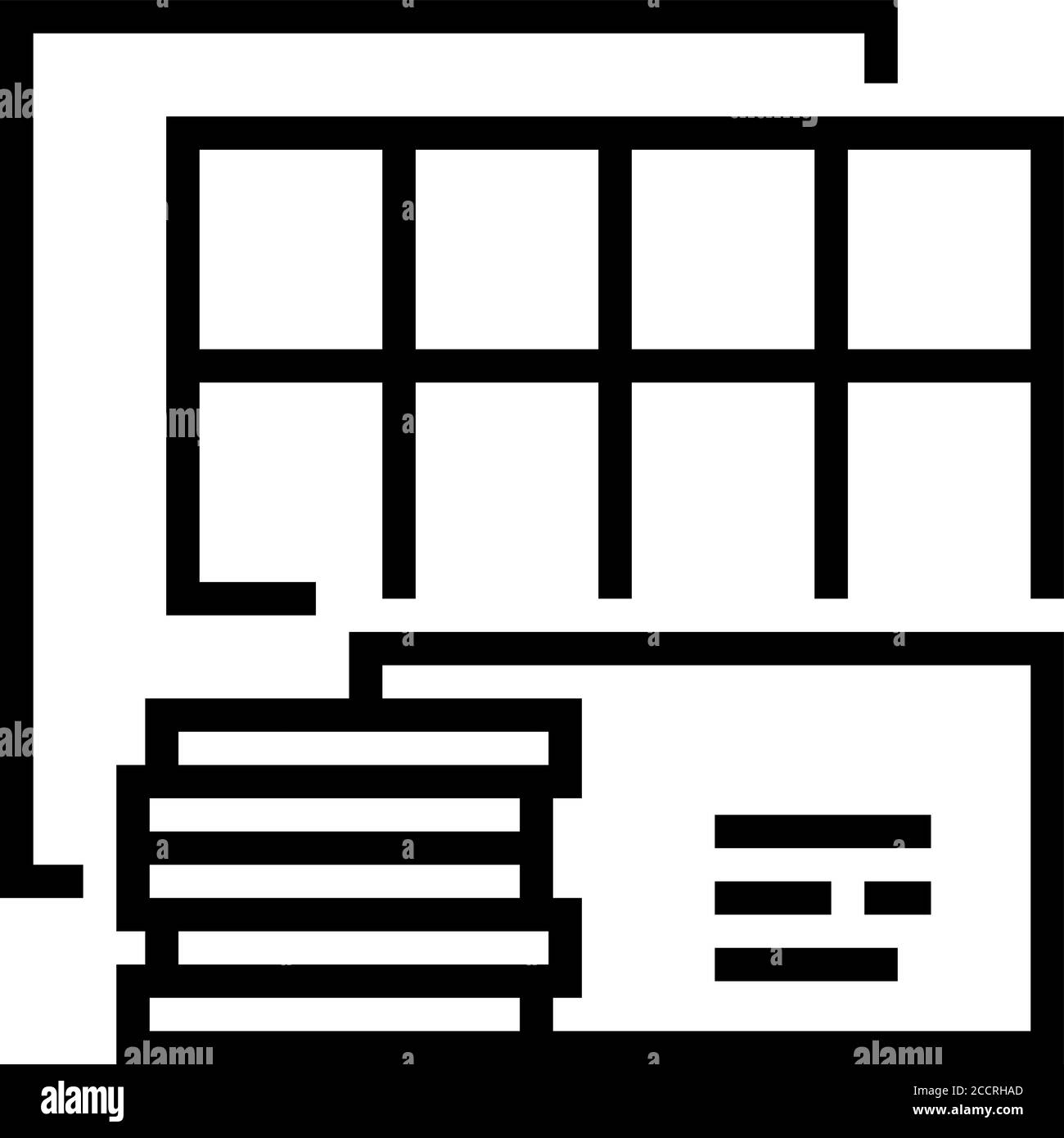 insulation panels line icon vector illustration Stock Vector Image ...