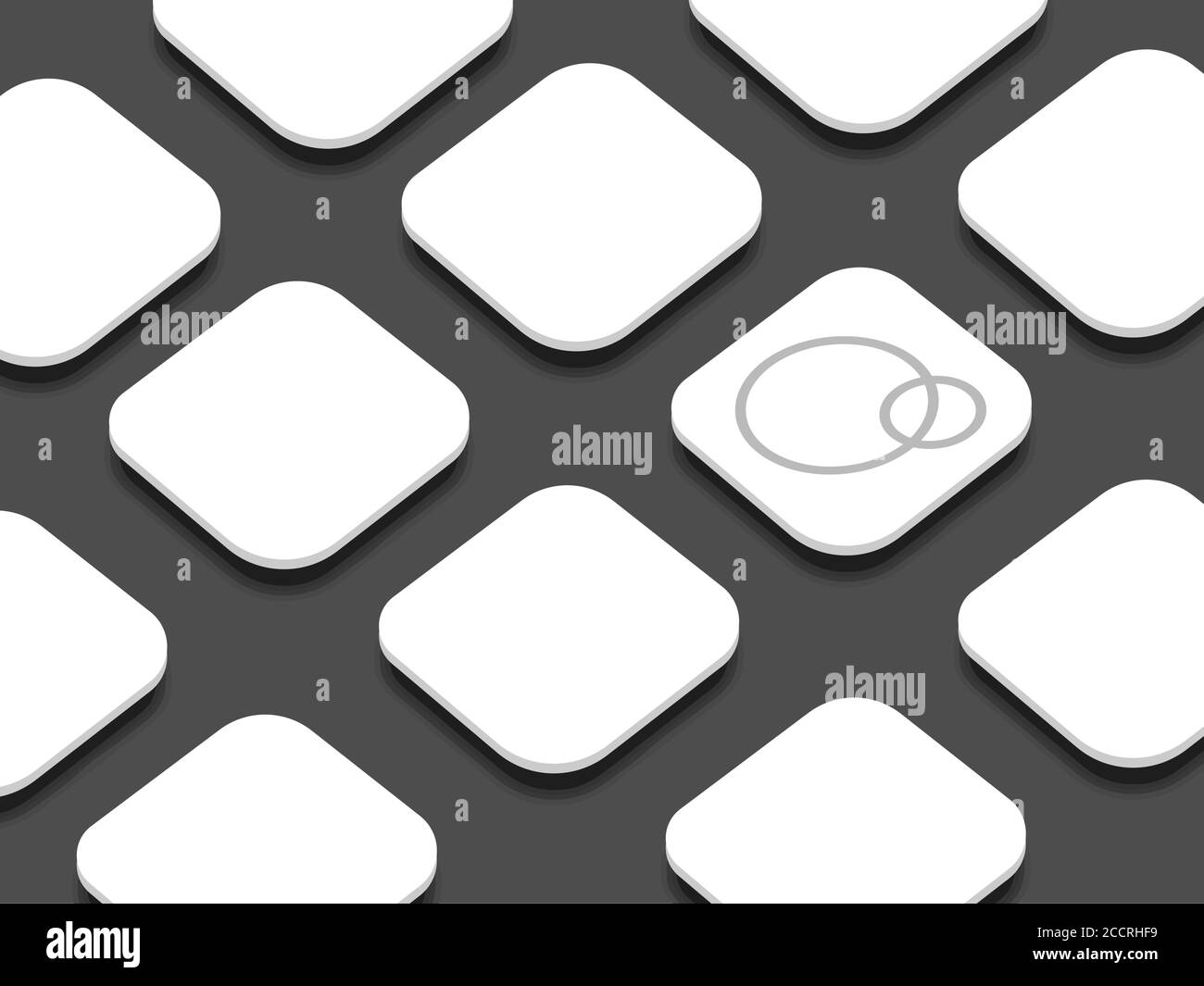 App Icon Mockup Vector Template Presentation Angle Stock Vector Image ...