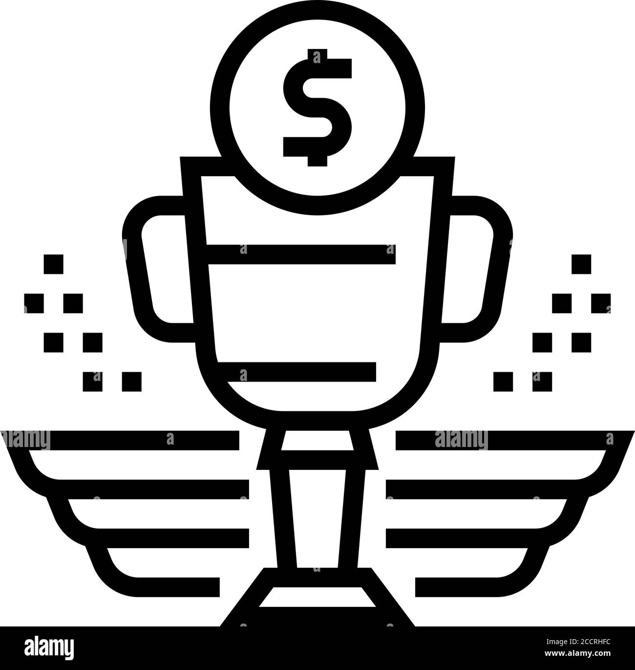 financial award line icon vector illustration Stock Vector Image & Art ...