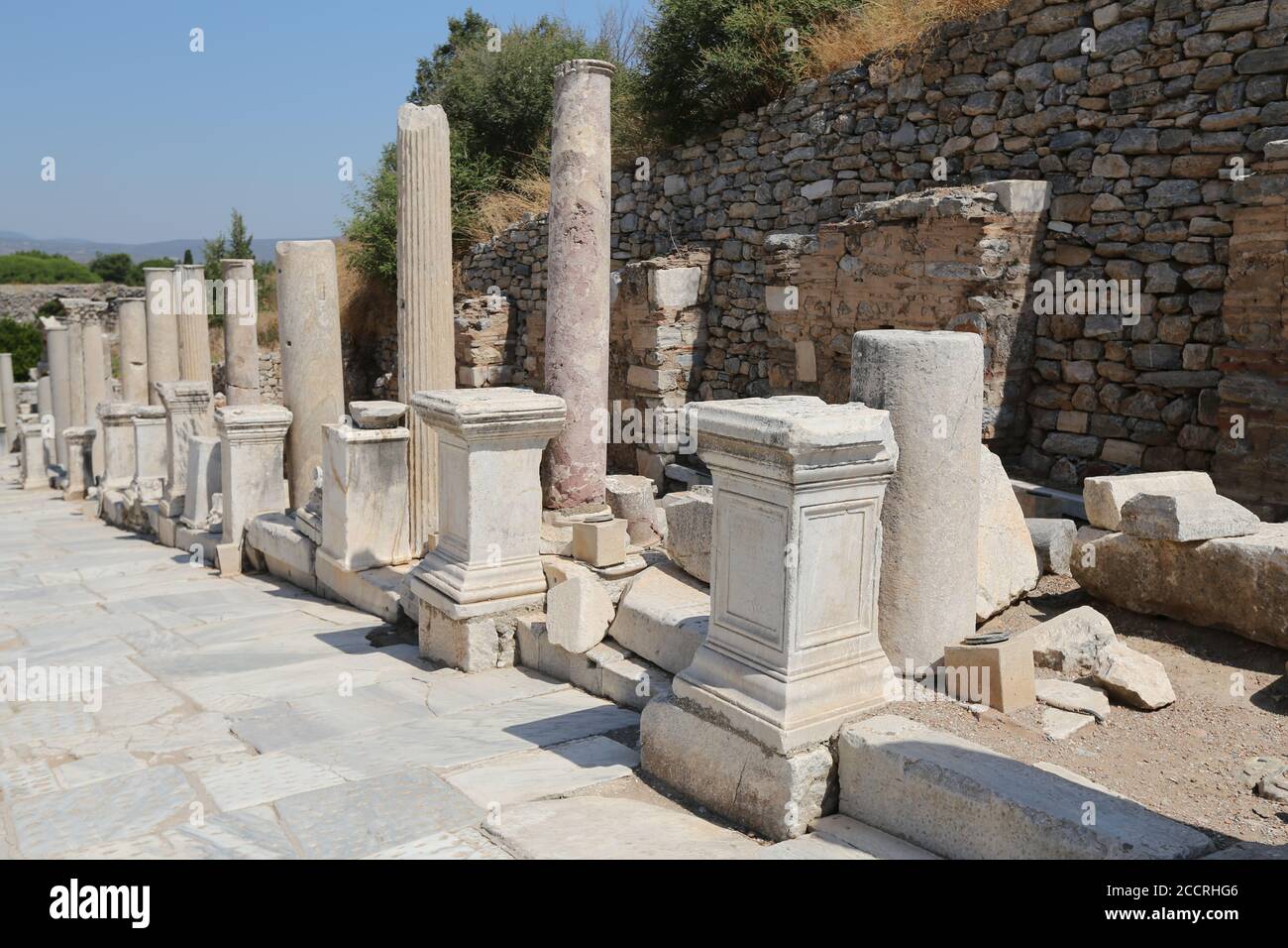 Ephesus Ancient City in Selcuk Town, Izmir City, Turkey Stock Photo - Alamy