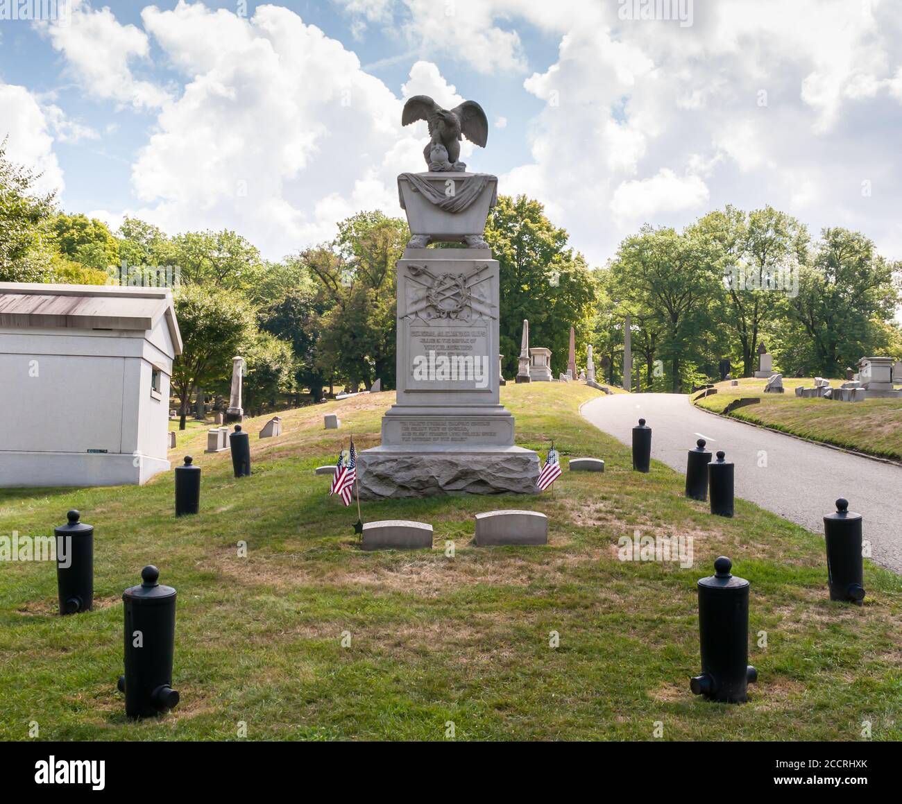 The grave of Alexander Hays, a Union general in the Civil War in ...