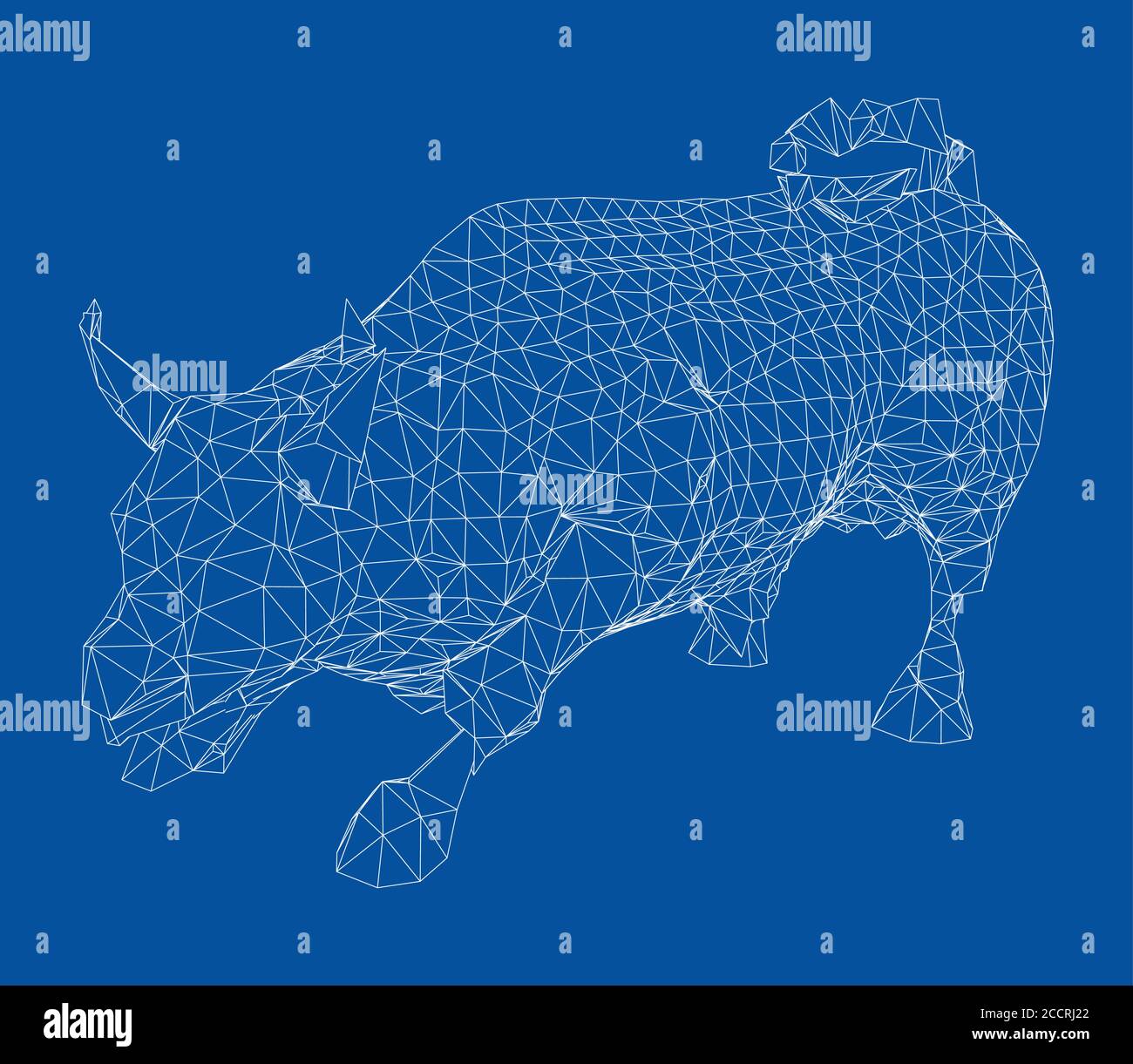 The Charging Bull. Vector Stock Vector Image & Art - Alamy