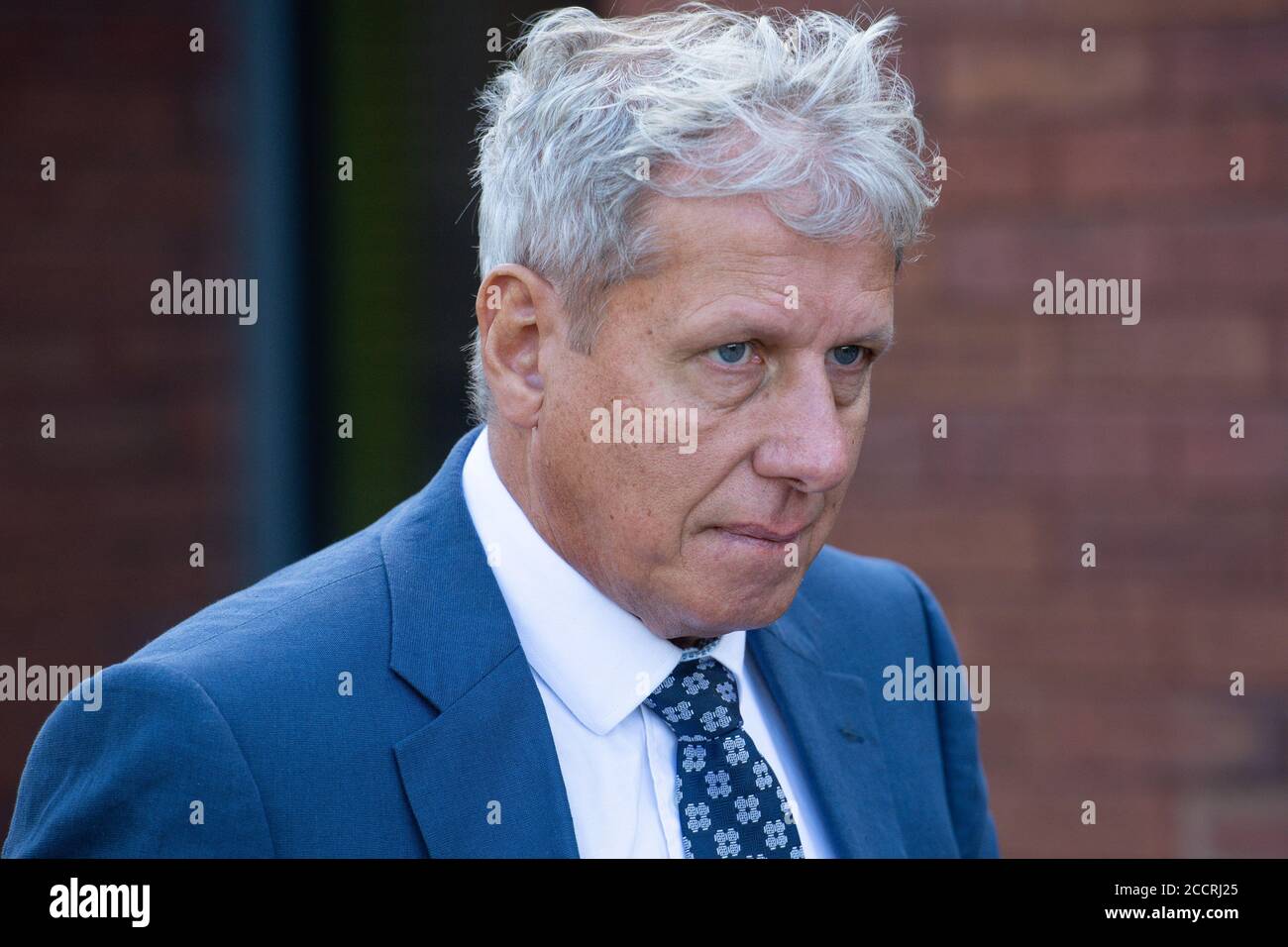 Headteacher Aidan Smith arrives at North Staffordshire Justice Centre ...