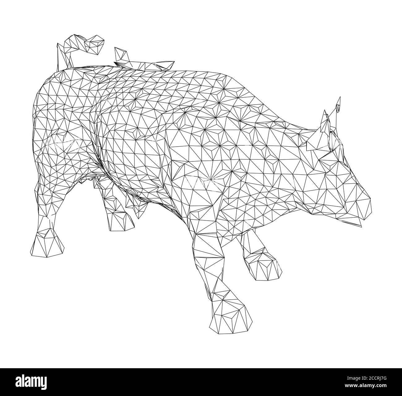 The Charging Bull. Vector Stock Vector Image & Art - Alamy