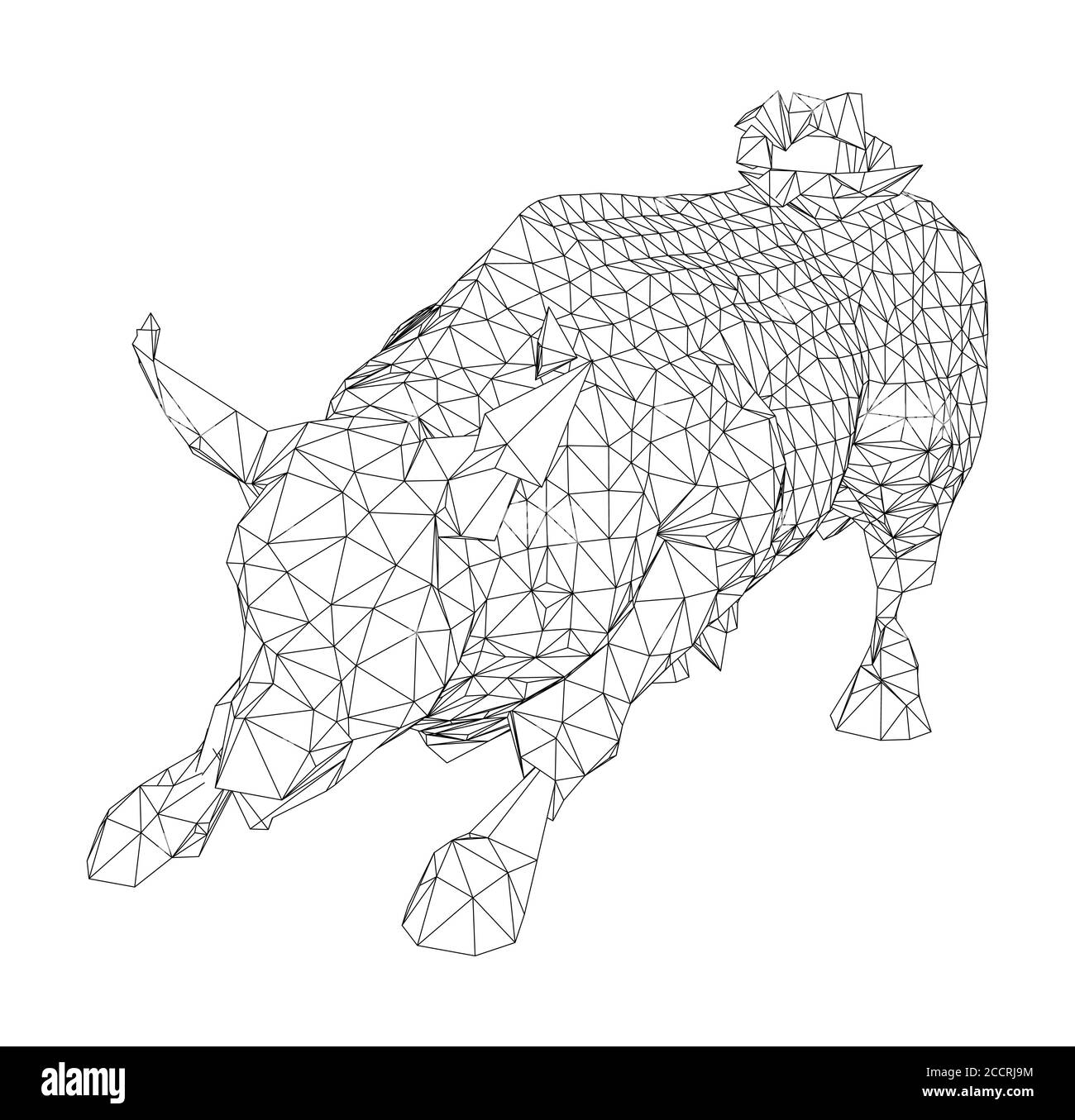 The Charging Bull. Vector Stock Vector Image & Art - Alamy