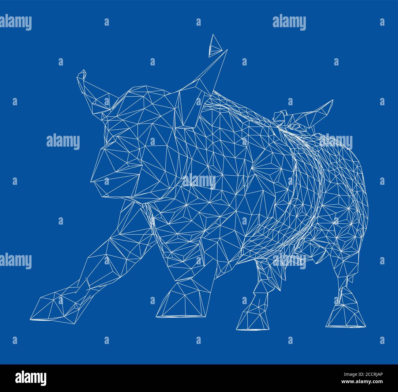 The Charging Bull. Vector Stock Vector Image & Art - Alamy