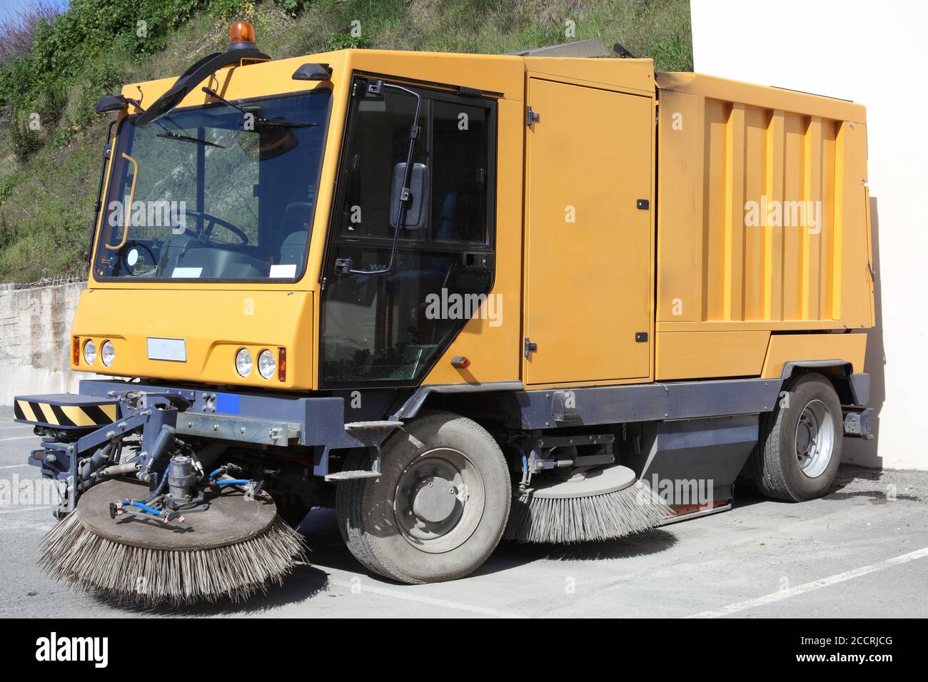 Modern street sweeper cleaner truck vehicle stock photo image Stock ...
