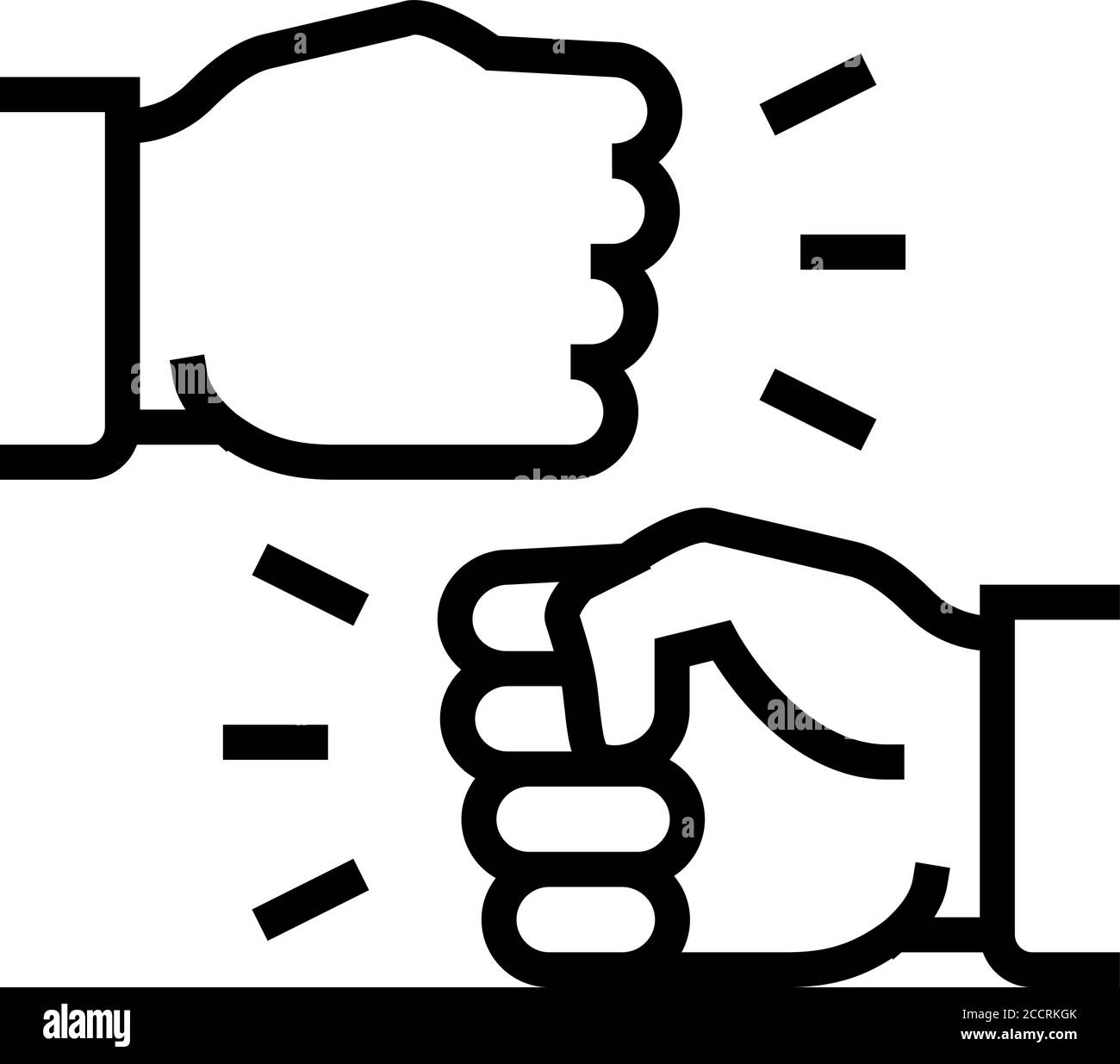 hand dispute line icon vector illustration Stock Vector Image & Art - Alamy