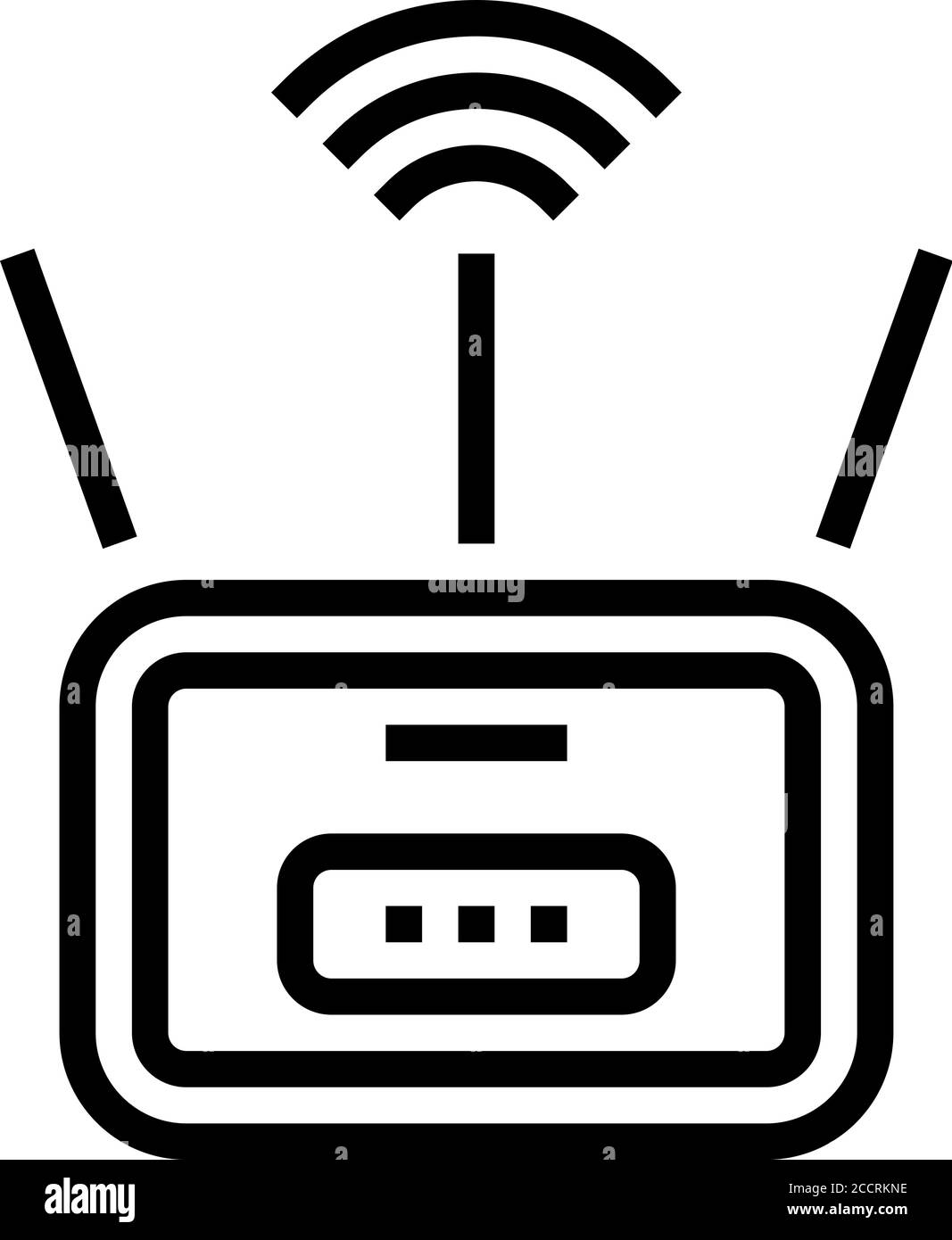 wifi router line icon vector illustration Stock Vector Image & Art - Alamy