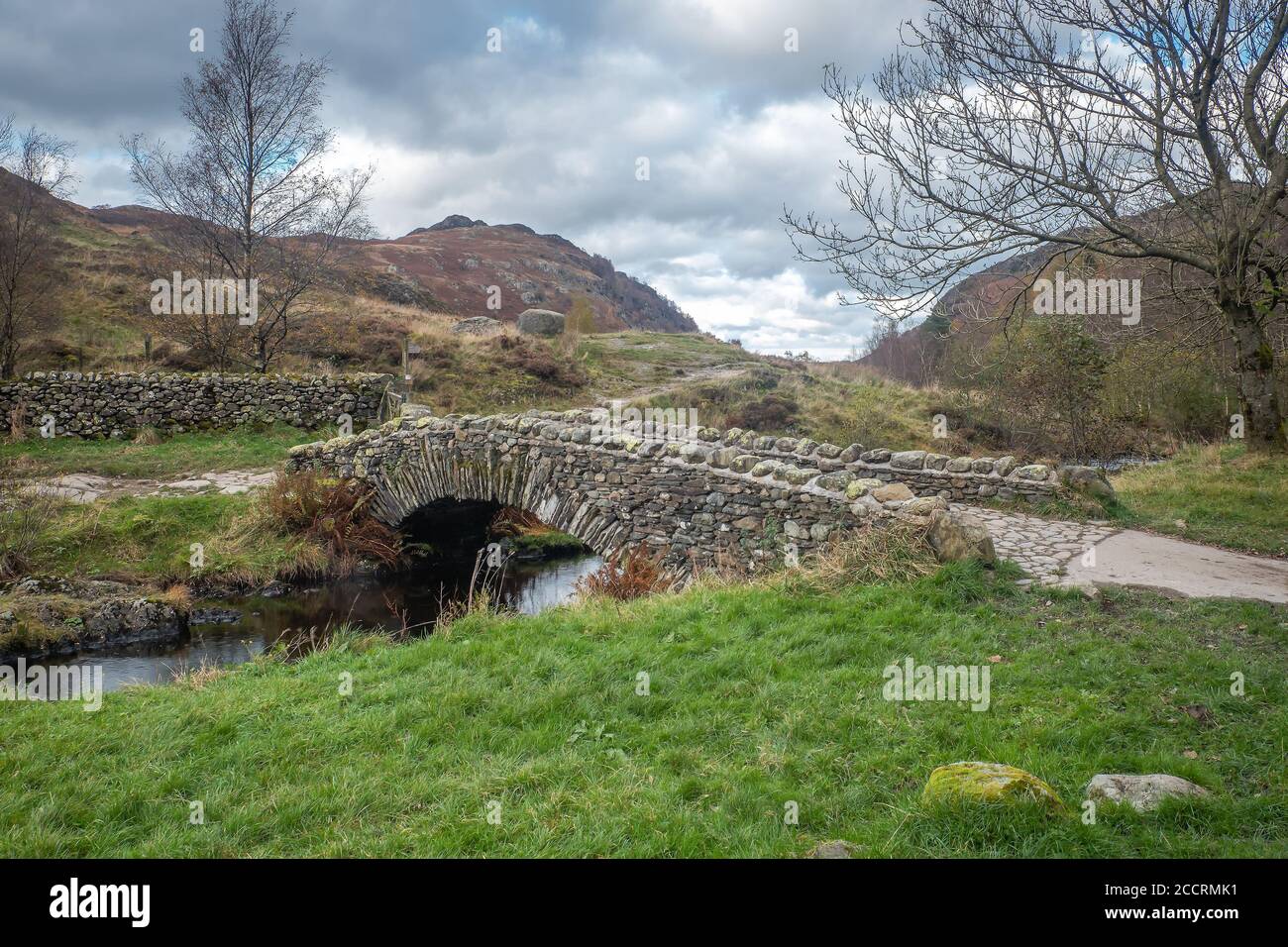 Packhorse bridge watendlath tarn lake hi-res stock photography and ...