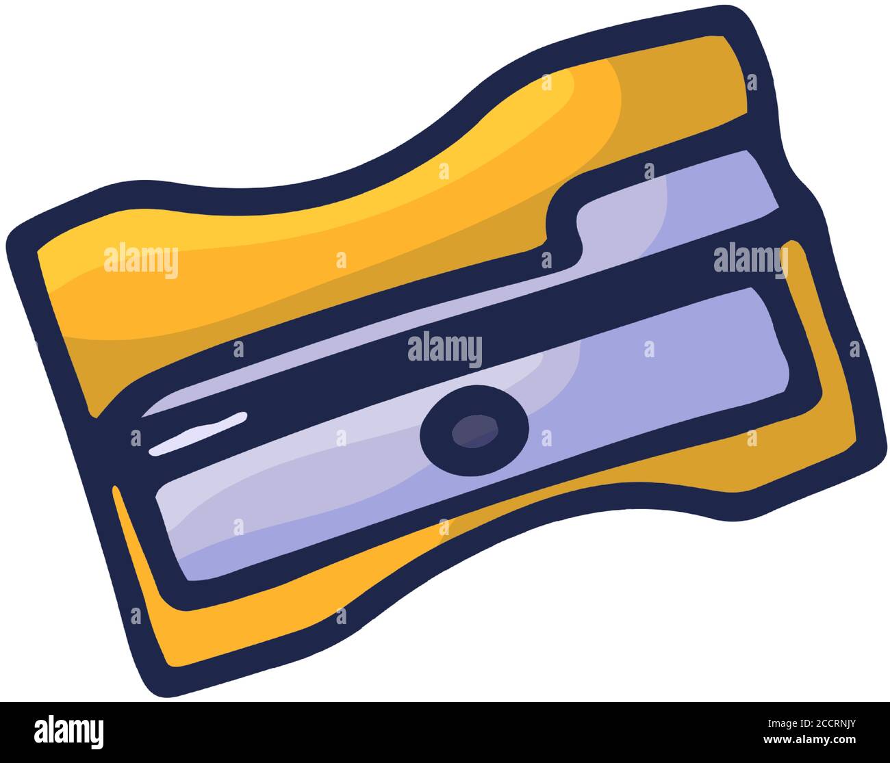 Hand drawn Pencil sharpener is small handheld device for making a sharp ...