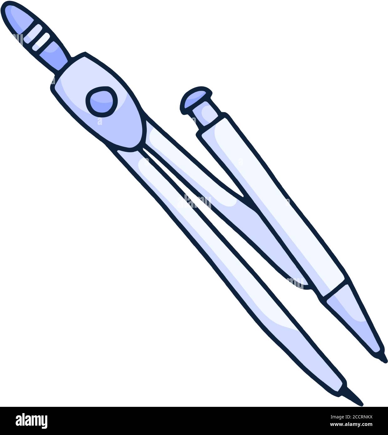 Cartoon Math Compass