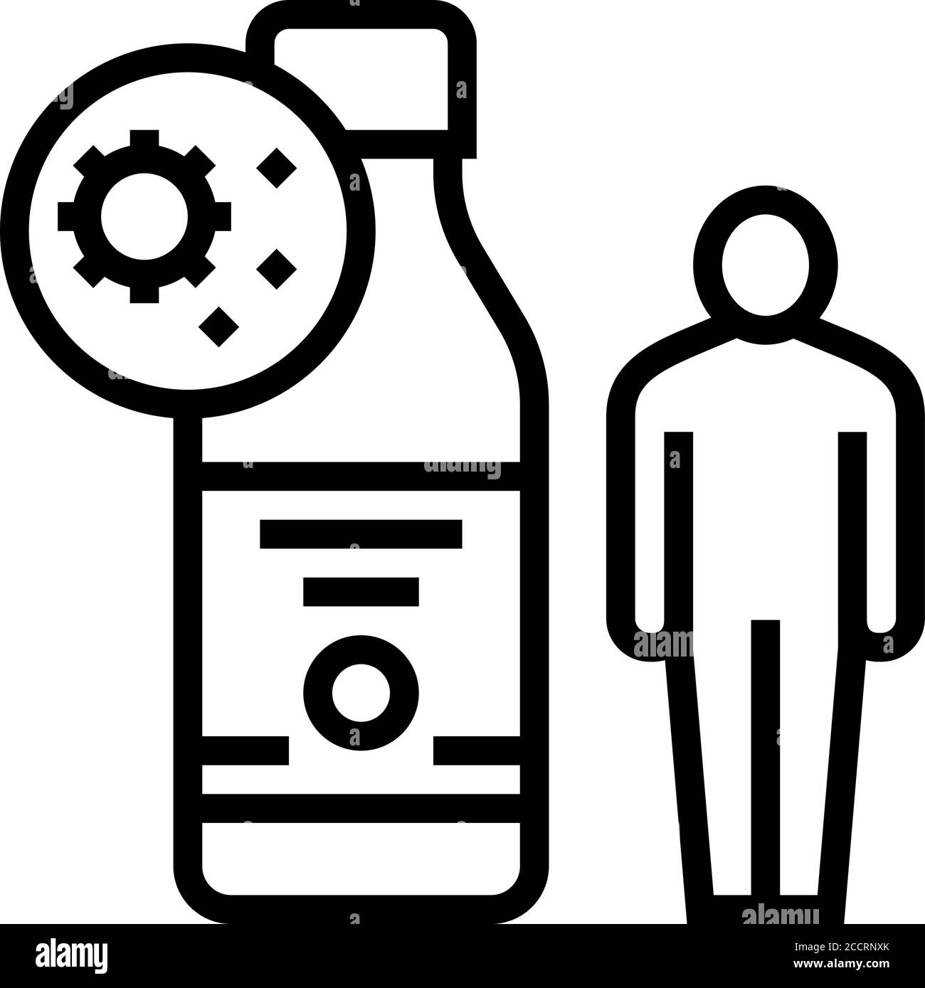 syrup health treatment line icon vector illustration Stock Vector Image ...