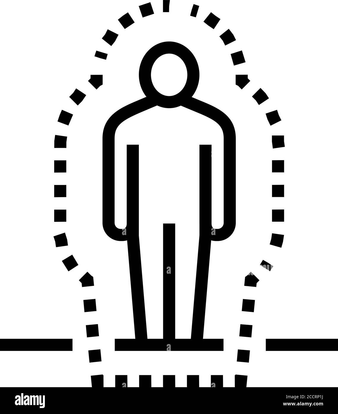 human health protection line icon vector illustration Stock Vector ...