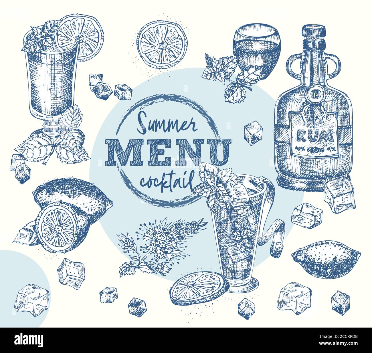 Rum menu Stock Vector Images - Alamy