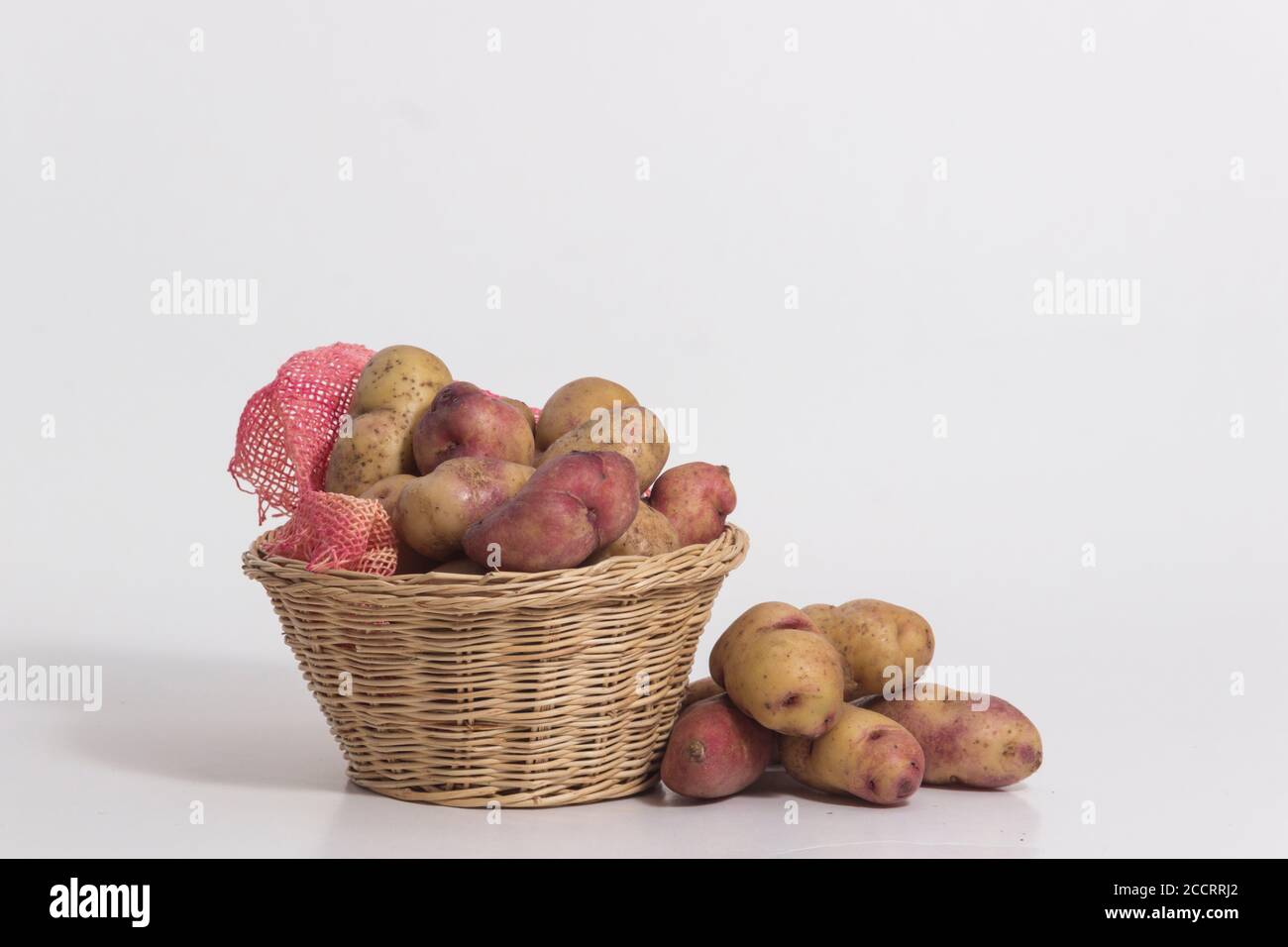 Types of potatoes - Peruvian potatoes still life - Huayro potato Stock ...