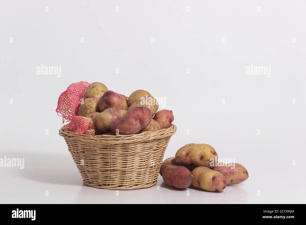 Types of potatoes - Peruvian potatoes still life - Huayro potato Stock ...