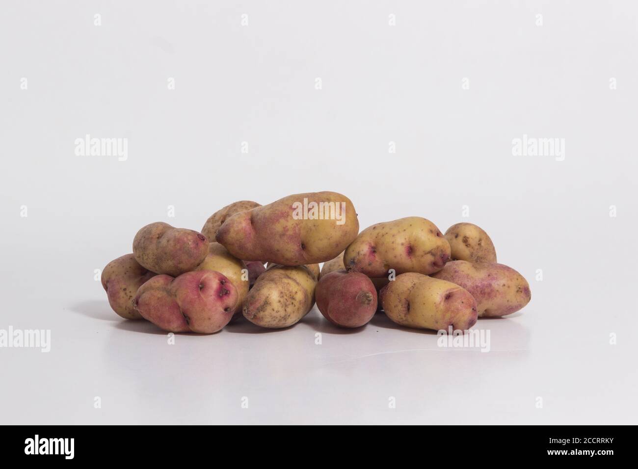 Types of potatoes - Peruvian potatoes still life - Huayro potato Stock ...