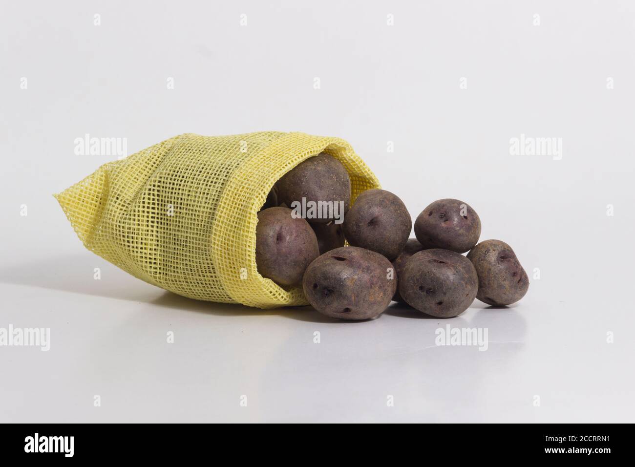 Types of potatoes - Peruvian potatoes still life - Black potato Stock ...