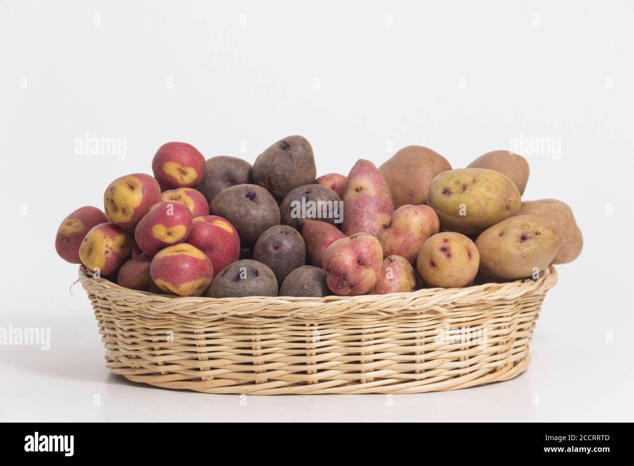 Types of potatoes - Peruvian potatoes still life Stock Photo - Alamy
