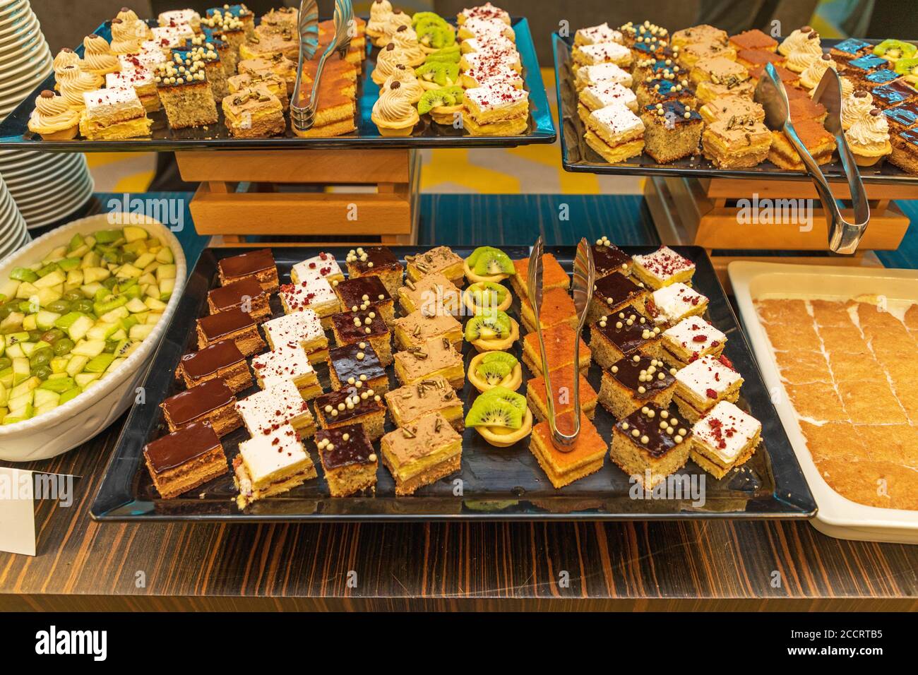 Cakes Sweet Variety Dessert Party Food Tray Stock Photo - Alamy