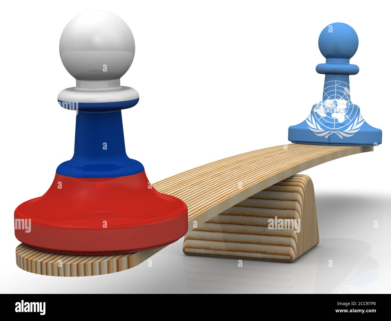 The balance between the Russian Federation and the United Nations Stock ...