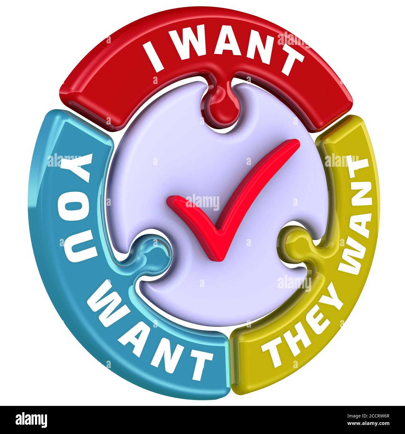 The inscription "I WANT, YOU WANT, THEY WANT" on the puzzle in the ...