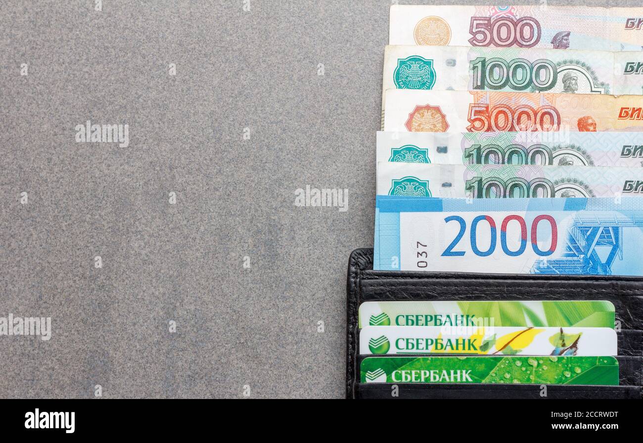 New banknote 5000 russian rubles hi-res stock photography and images ...