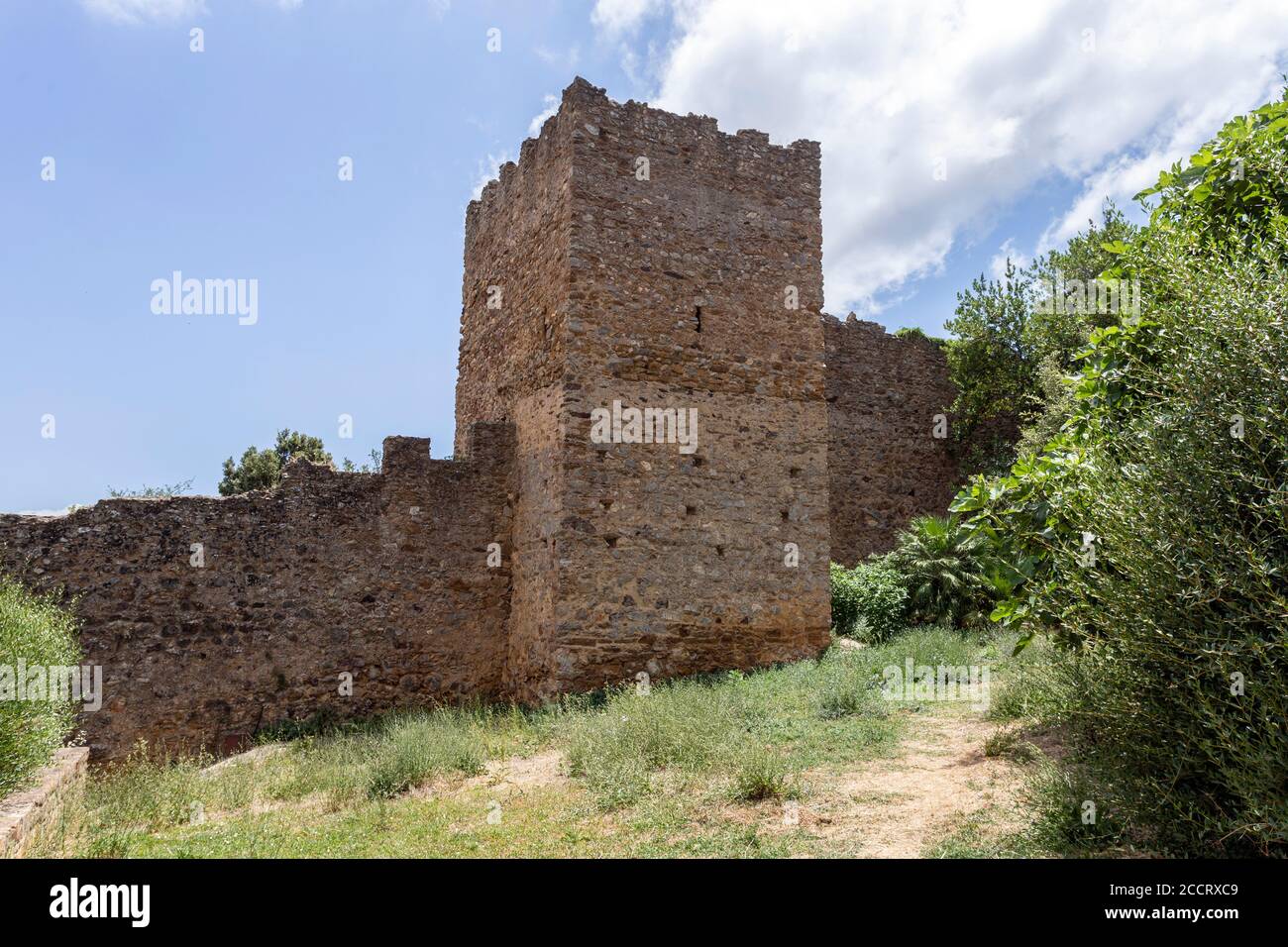 Pisan city walls in Iglesias, Sardinia Stock Photo - Alamy