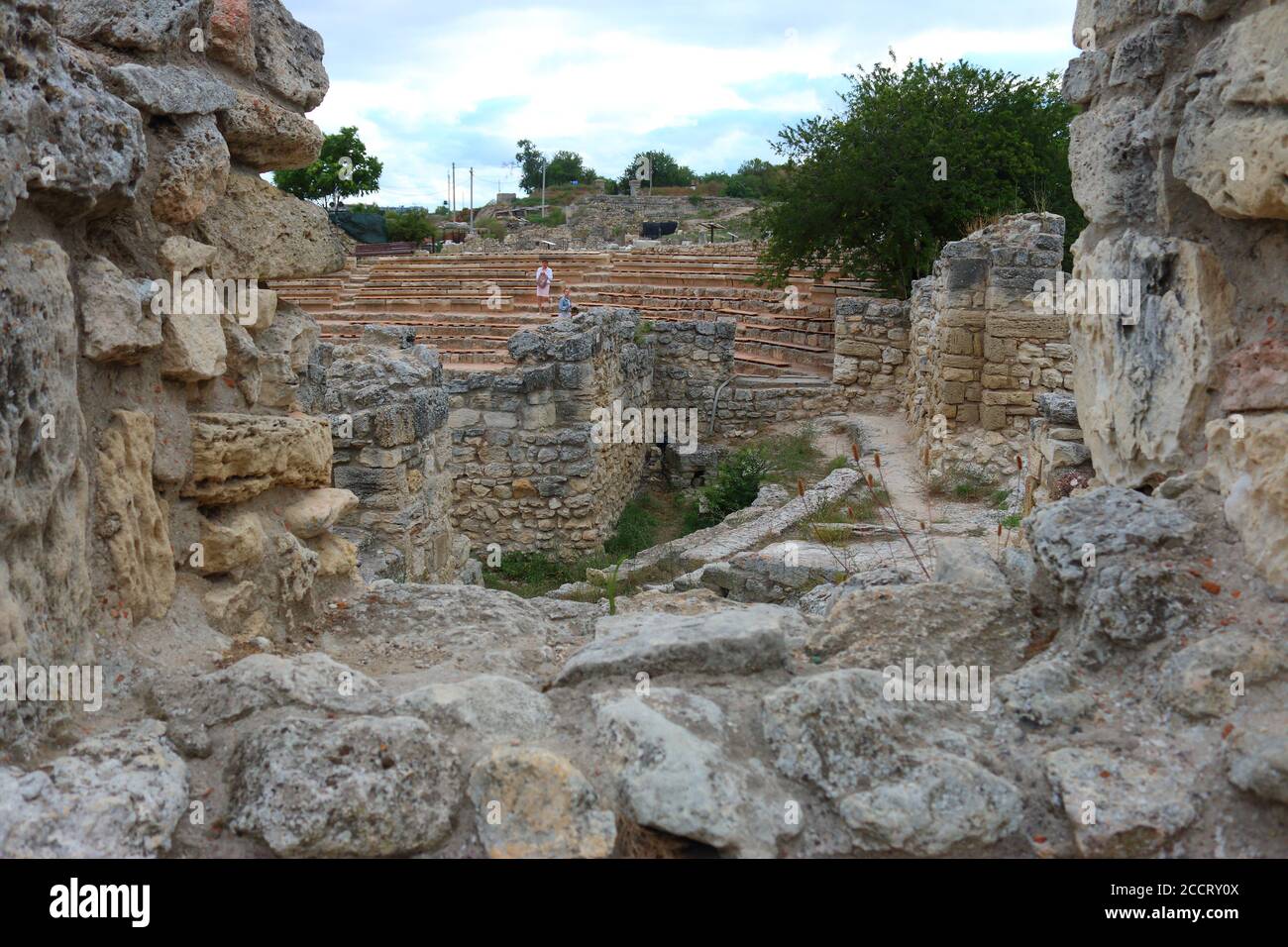 Ruins of the ancient city of Tauric Chersonesos in Sevastopol, Crimea ...