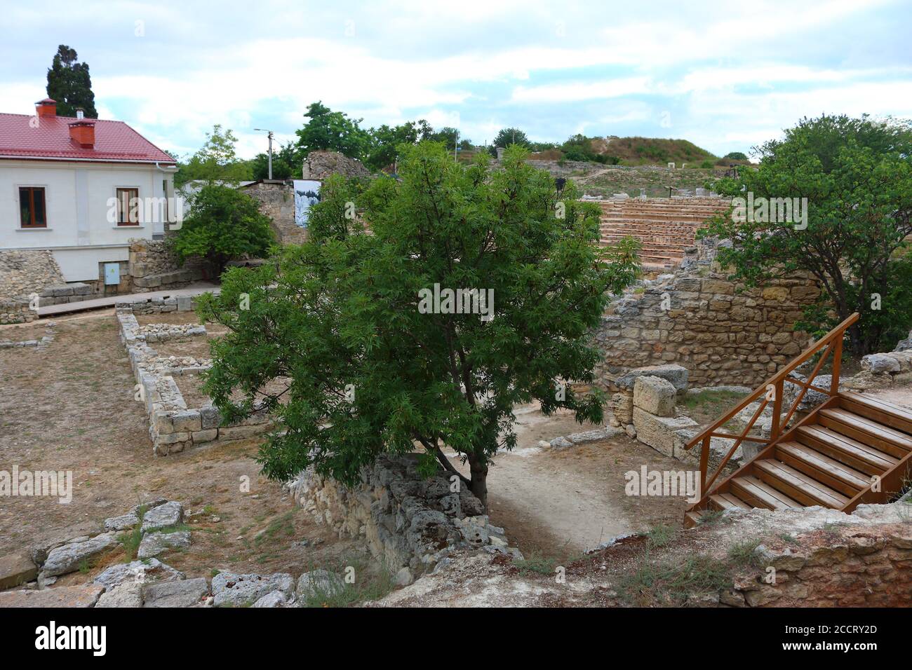 Ruins of the ancient city of Tauric Chersonesos in Sevastopol, Crimea ...