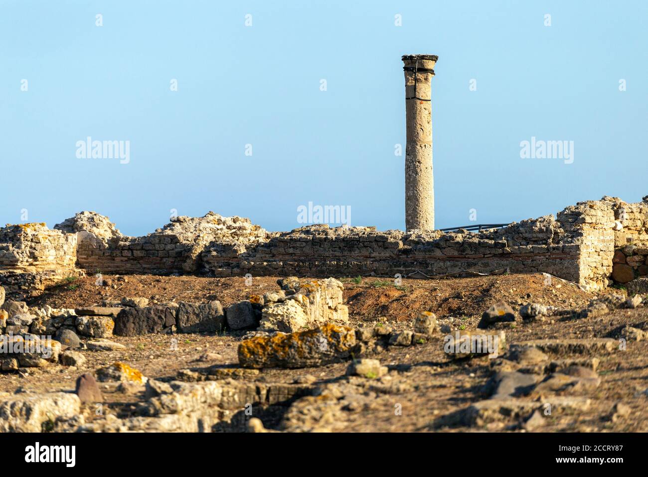 The archaeological site of Nora, Italy Stock Photo - Alamy