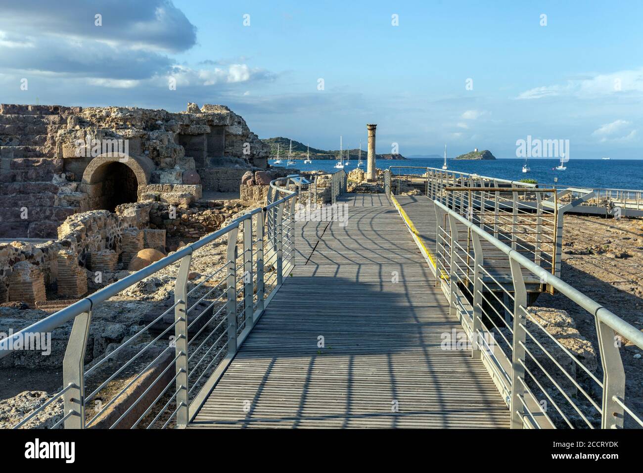 The archaeological site of Nora, Italy Stock Photo - Alamy