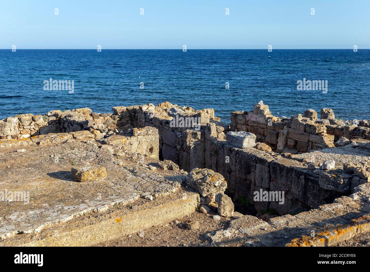 The archaeological site of Nora, Italy Stock Photo - Alamy