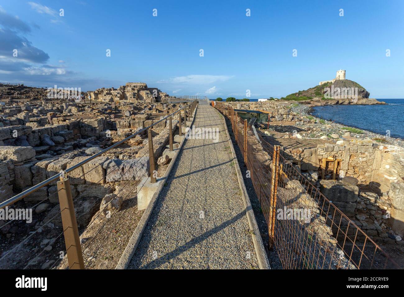 The archaeological site of Nora, Italy Stock Photo - Alamy
