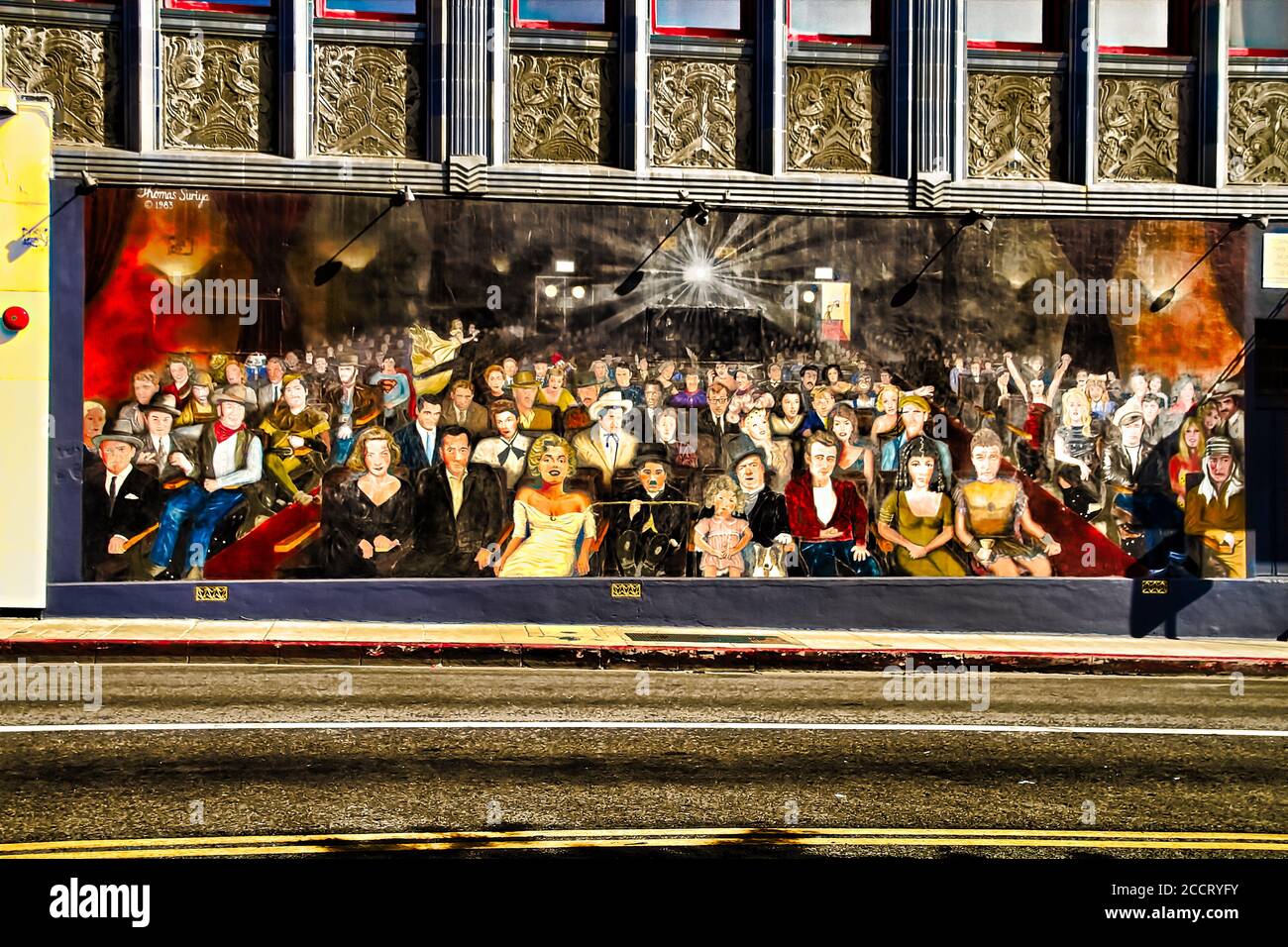 Hollywood actors mural hi-res stock photography and images - Alamy