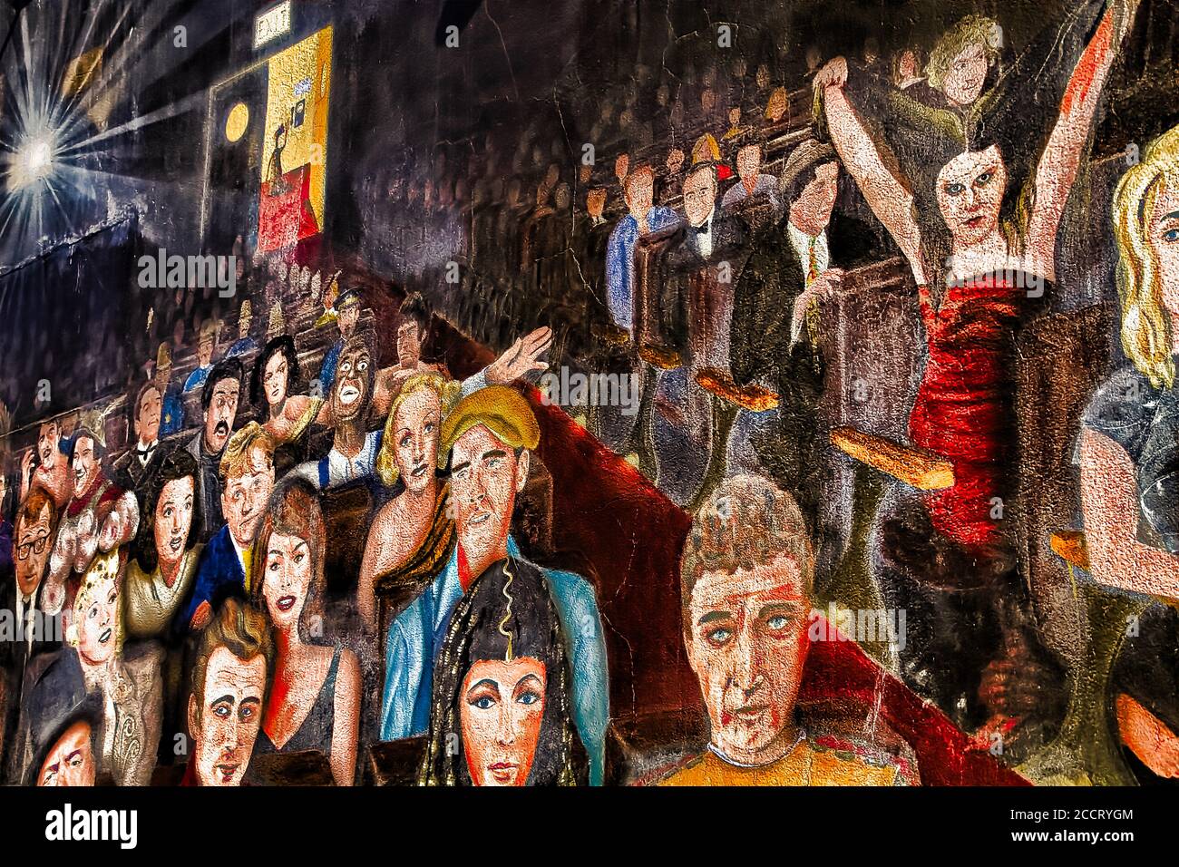 Hollywood actors mural hi-res stock photography and images - Alamy