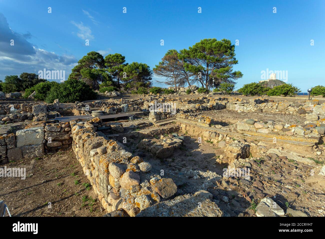The archaeological site of Nora, Italy Stock Photo - Alamy