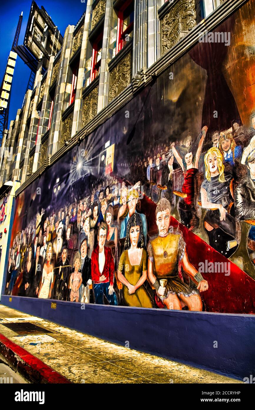 Hollywood actors mural hi-res stock photography and images - Alamy