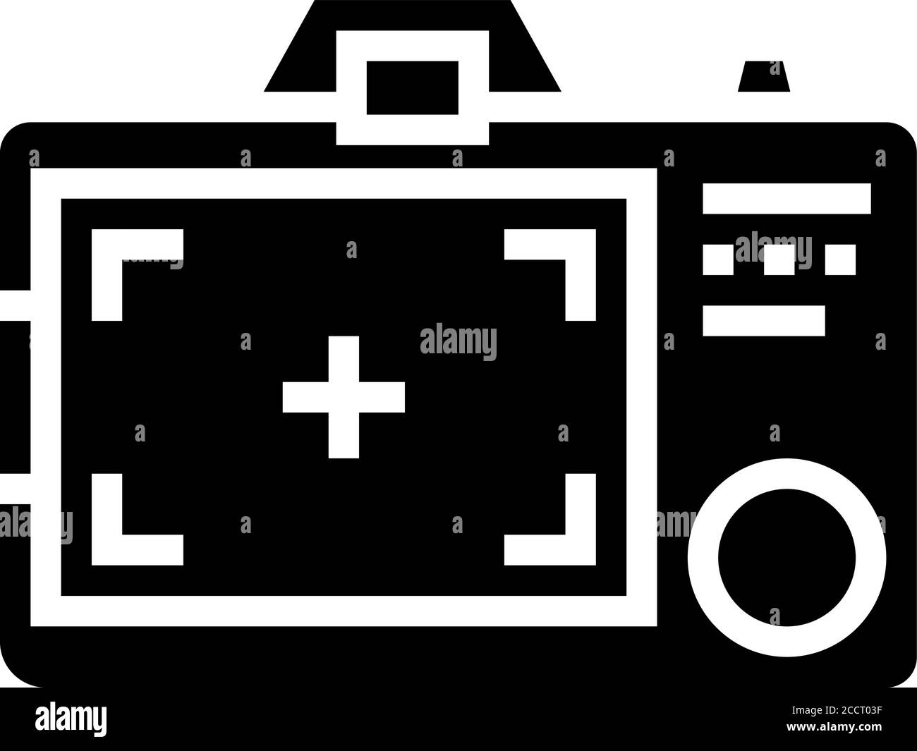 screen photo camera gadget glyph icon vector illustration Stock Vector ...