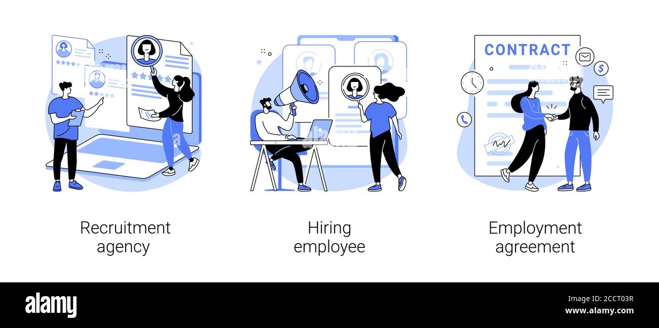 Head hunting abstract concept vector illustrations Stock Vector Image ...